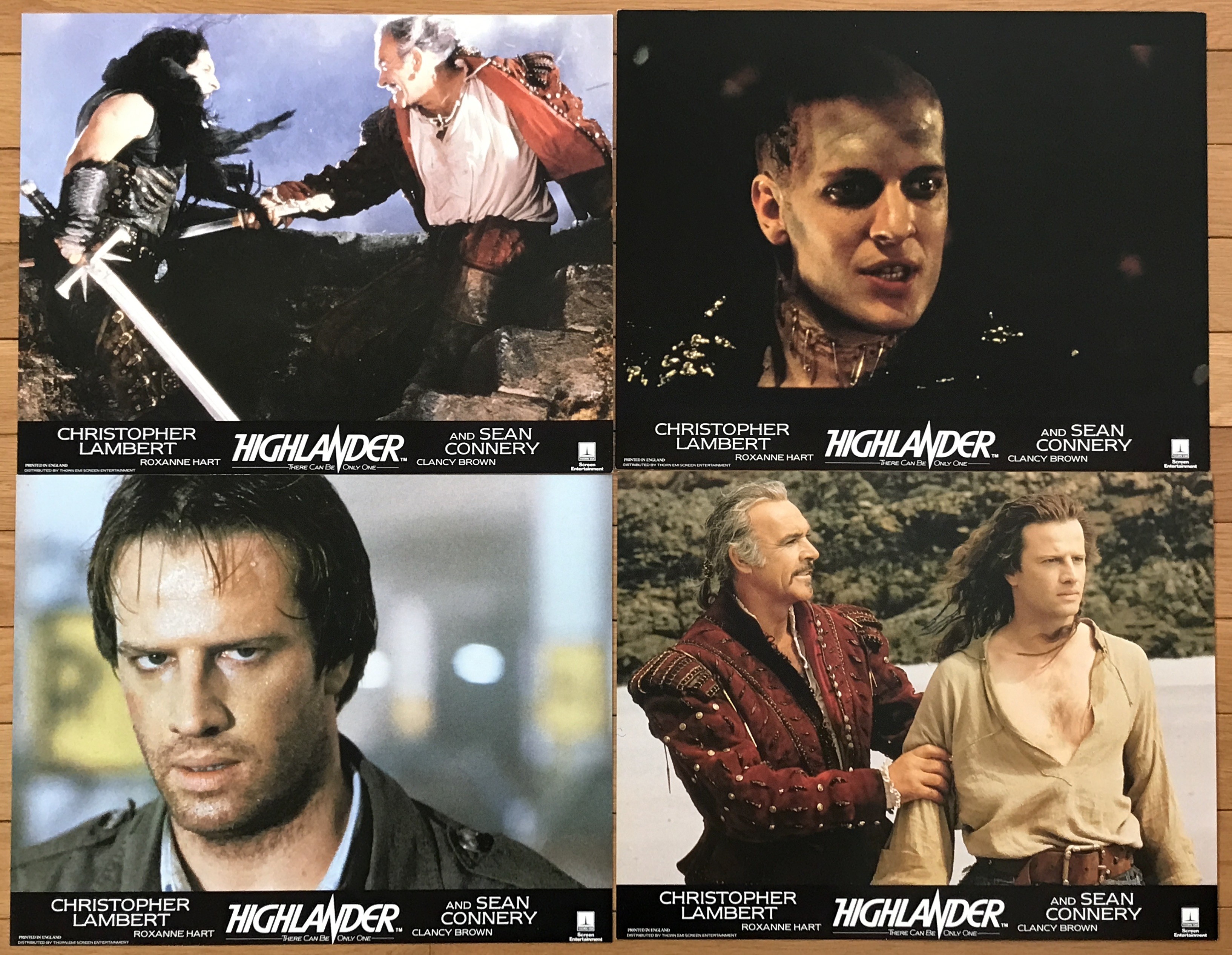 Highlander (1986) UK Lobby Cards